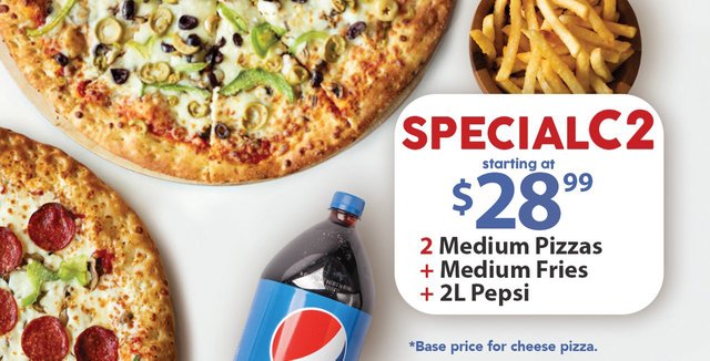 Pizza Deals | Montreal Pizza Delivery | Double Pizza